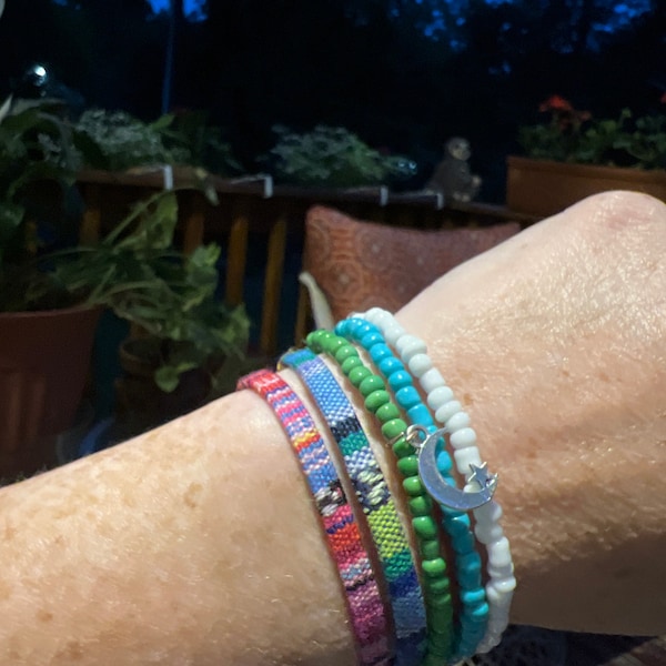 2x Boho Surfer Bracelet for Men or Women - Handmade Festival Jewelry ...
