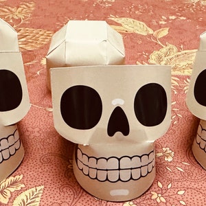 DIY Printable Skull Favor Box - Etsy