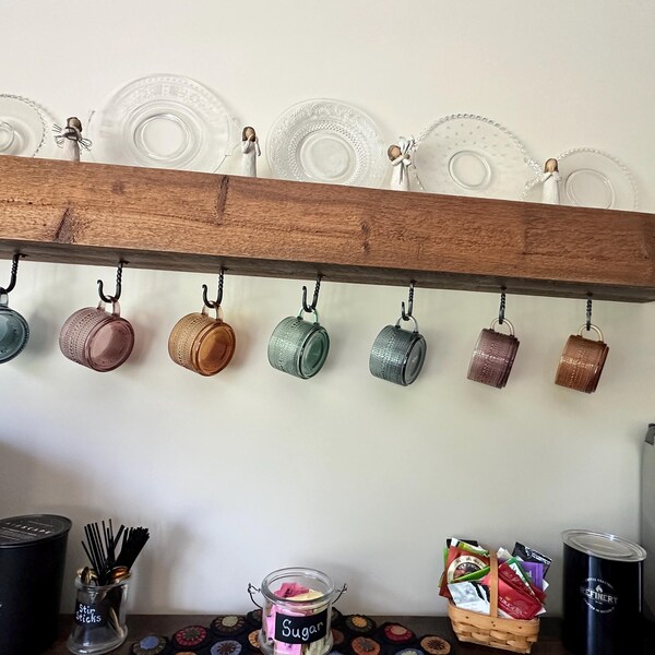 Hand Forged Rack, Blacksmith Made, Coat Hat Towel Rack - Etsy