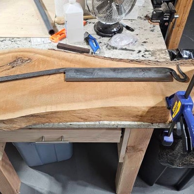 Large Sickle for Harvesting and Clearing Overgrowth. Hand Forged Garden ...