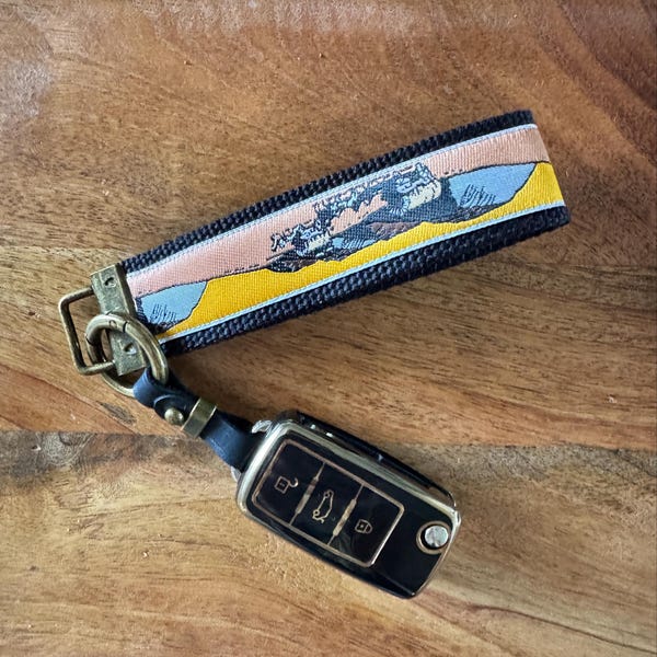 Van Gogh Starry Night Key Fob Wristlet Keychain Keyring - Etsy