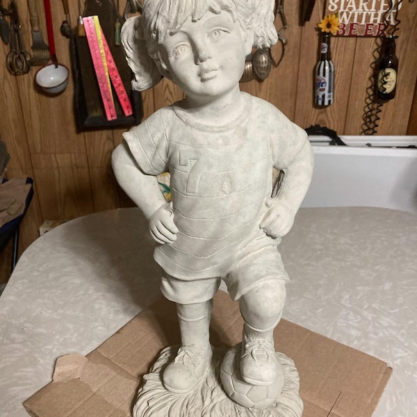 Boy Reading Book Statue Laying Kid With Book Figurine Massive Boy ...