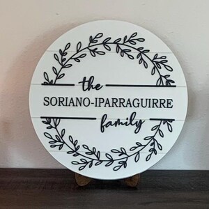 Family Sign, Custom Laser Engraved Family Tree Sign, Personalized ...
