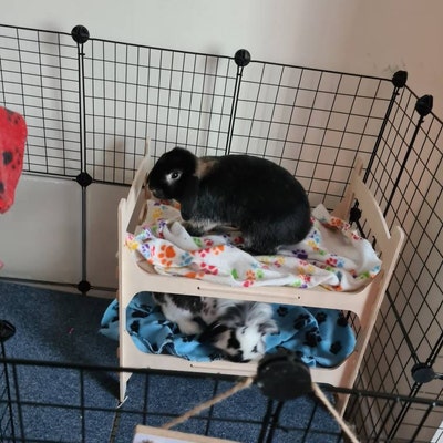 Slot Together Wooden Rabbit Bunk Bed - Etsy