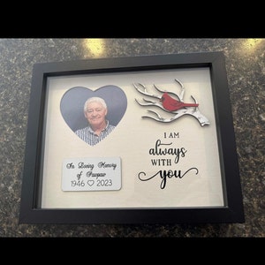 Cardinal Memorial 8x10 Picture Frame Gift, Personalized Memorial ...