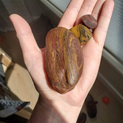 C10 MAGNETIC Genesis Stone Wyoming BIF Banded Ironstone Magnetite ...