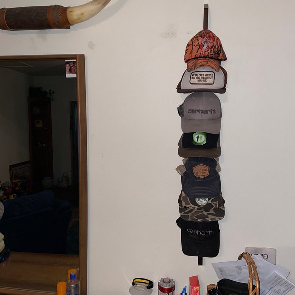 Mini Woodstock Hat Rack for Baseball Caps 4 Hat Display Holds 4 Hats ...