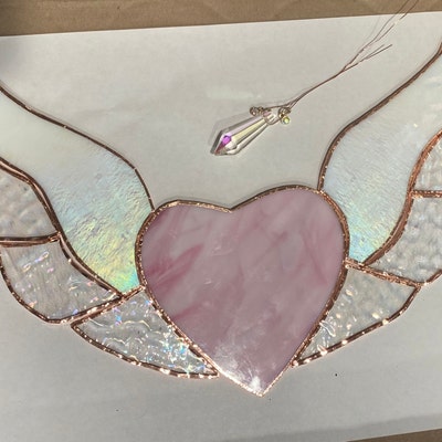 Glass Sheet Irid White Luminescent Rainbow Iridized Stained Glass H13 ...