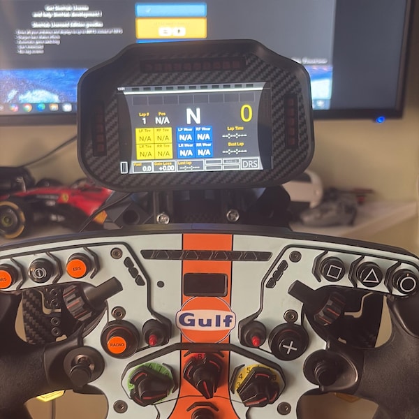 Button Box Sim Racing Console, 22 Functions, Ignition Lever and Start ...