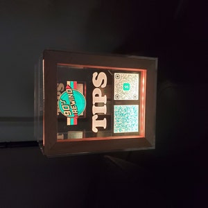 Shimmering Light up Personalized Custom Party Box Table - Etsy