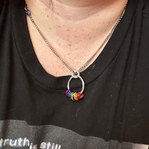 Rainbow Silicone ADULT Clip Chewelry or Zipper Pull, Fidget Toy ...