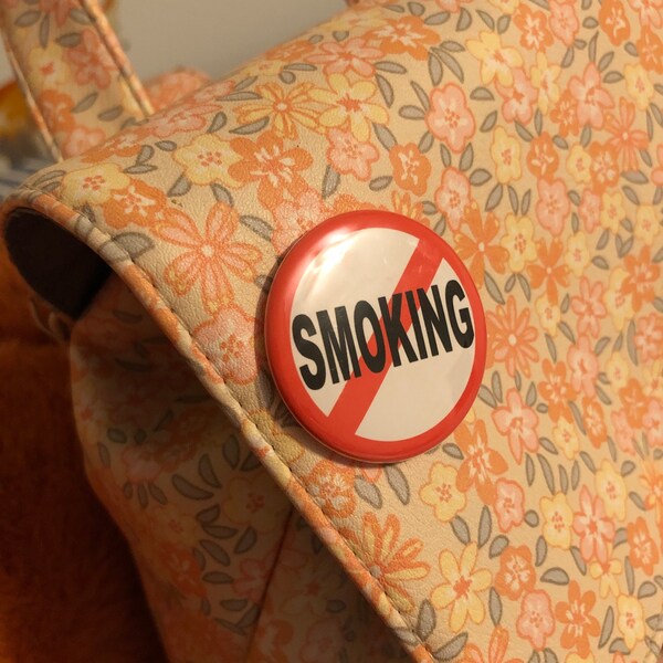 No Smoking - Pinback Button Badge 1 1/2 Inch 1.5 - Keychain Magnet or ...