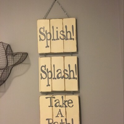 Splish Splash Bathroom Sign - Etsy