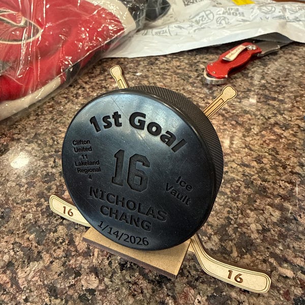 1st Goal Puck - Etsy