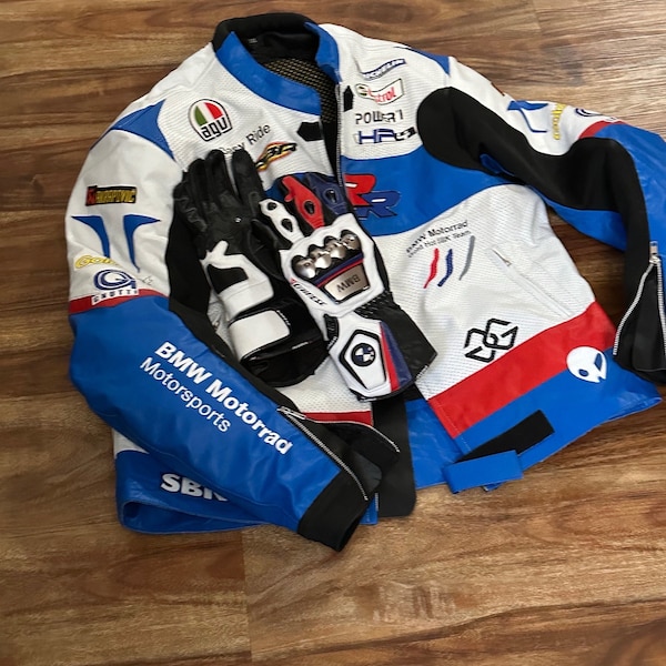 Bmw Motorrad Motorbike Racing Leather Jacket-cowhide Leather and ...