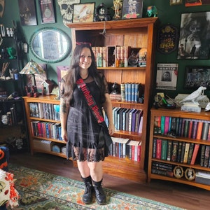 Bride Sash,brides Coven Sash, Bachelorette Sash, Gothic Bridal Party ...