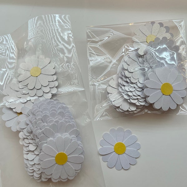 Daisies Table Confetti Spring Flower Confetti Table Scatter 50 Pieces ...