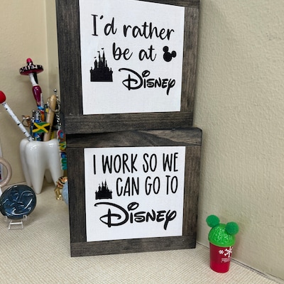 Disney Decor, Disney Addict Decor, Disney Inspired Desk, Disney Lover ...