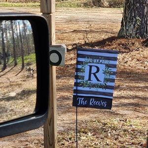 Personalized Address Garden Flag, Winter Garden Flag, Custom Address ...