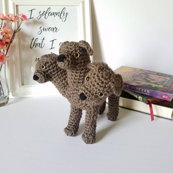 Cerberus the Three Headed Dog Crochet Pattern - Etsy
