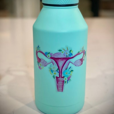 Floral Uterus Anatomy Sticker: Blooming Feminist Slaps, Large or Small ...