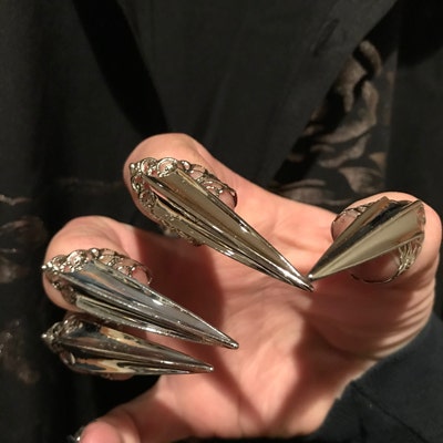 Steel Claws,silver Claw Rings,metal Nail Guards,claw Rings,nail Guards ...