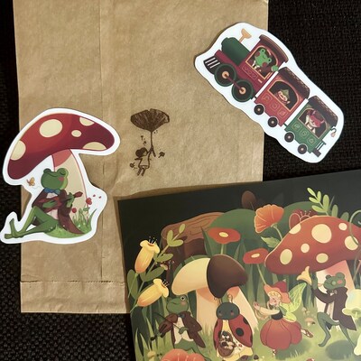 Pink Angel Locket Sticker - Etsy