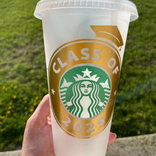 CLASS OF 2025 Gift | STARBUCKS Cup | Graduation Gift | Senior 2025 Cold ...