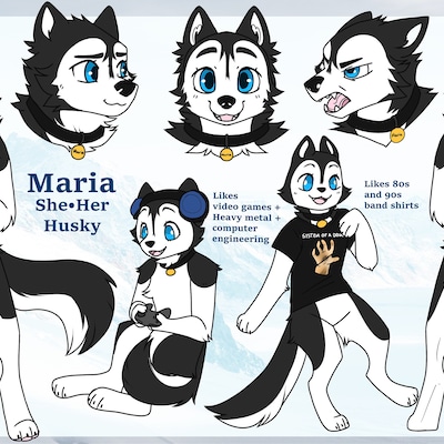 Complex Furry Reference Sheet - Etsy