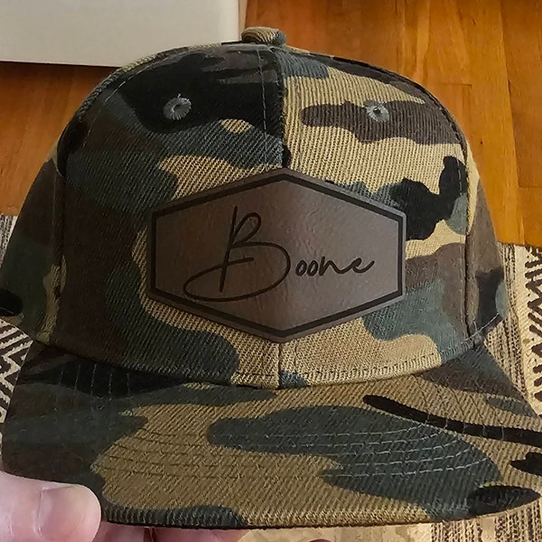 Custom Hat Signature Cursive Name Hat Hexagon Custom Baby Adult ...