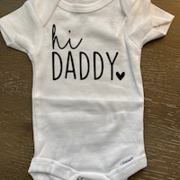 Hello Daddy Onesies® Hi Daddy Onesies® Husband Pregnancy - Etsy