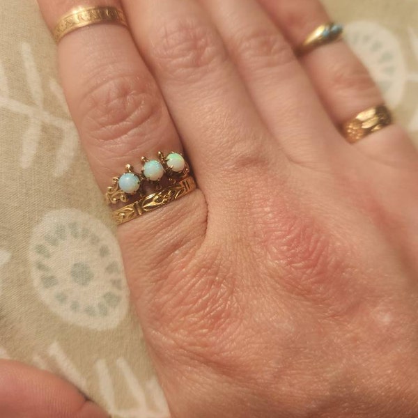 1965 Class Ring 10k Gold Ripon High School m P Initials Size 6.75 / N ...