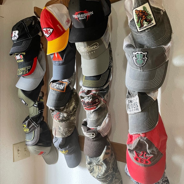 40 Cap Solid Oak Rack - Made to Order - Free Shipping USA - Etsy