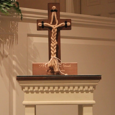 Unity Cross ® Solid Black Walnut and Curly Maple Wood With - Etsy