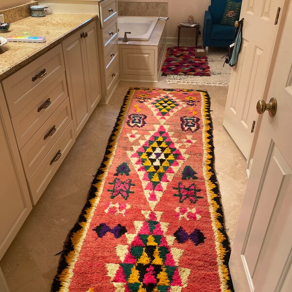 Sugarugs Moroccan Vintage Runner Rug 7x3 Ft 240 Cm X 95 Cm - Etsy