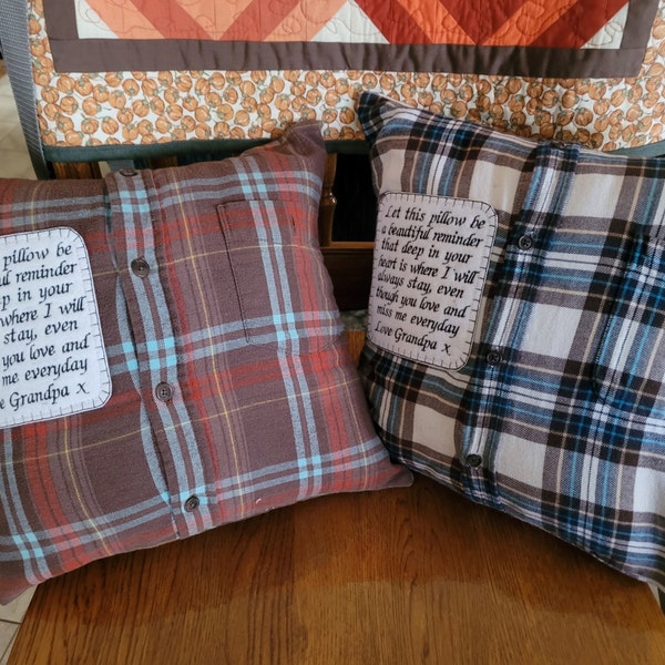 Personalised Memory Embroidery Patch for a Memory Pillow Let This ...