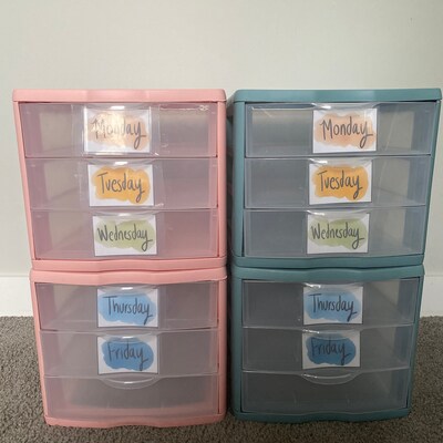 Days of the Week Printable Labels for Visual Schedule - Etsy