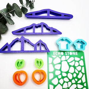 Polymer Clay Cutter, Mountain Landscape Clay Cutters, 3D Printed Clay ...