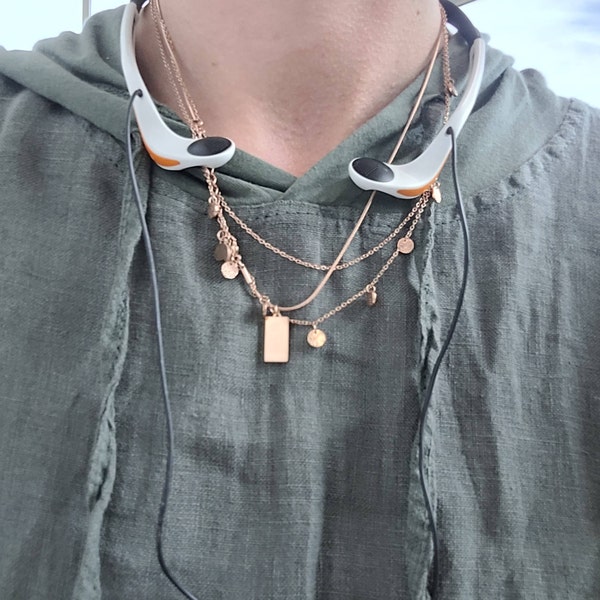 Multi-strand Layered Necklaces Rose Gold | 2 Necklaces: Double Layer ...