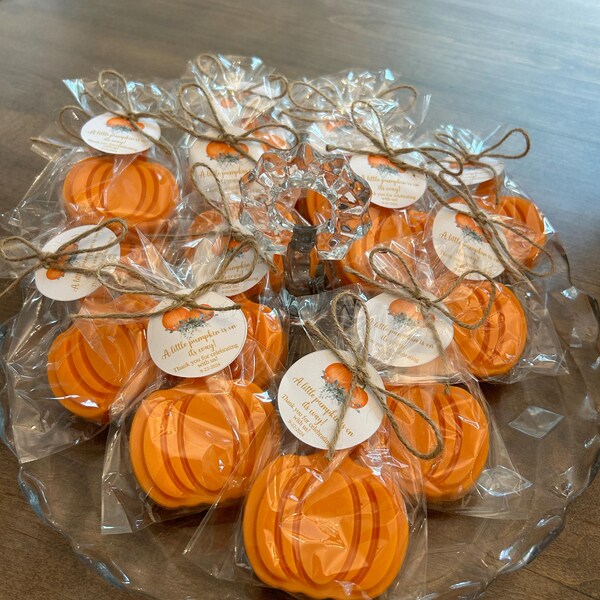Pumpkin Soap Favors Little Pumpkin Baby Shower Favors Fall Wedding ...