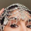 Antique Silver Face Chain for Ladies, Face Veil Mask, Handmade Face ...