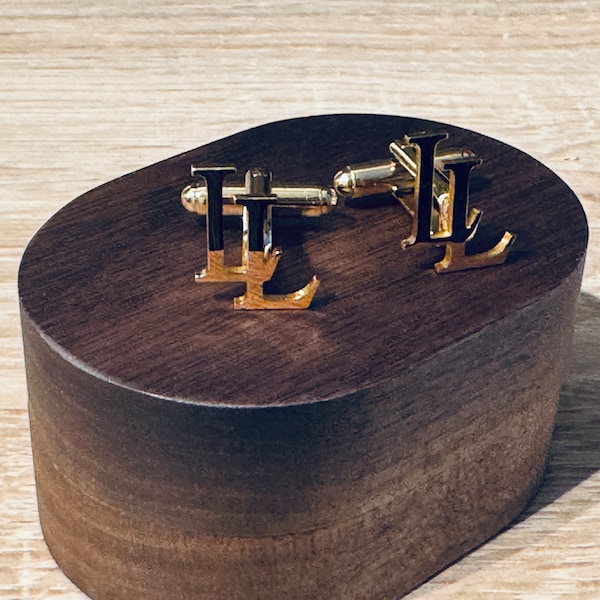 Custom Cufflinks, Initial Cuff Links, Groomsmen Gifts, Groom Wedding ...