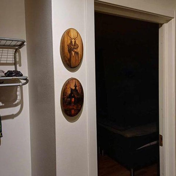 Druid in the Dark Forest: Vintage Poster, Dark Arts, Gothic Occult ...