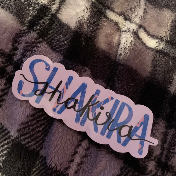 Customizable Name Stickers- Name Decal Sticker- Personalized Name ...