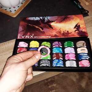 DND Miniatures Condition Rings With Box 96 Markers to Track 24 ...