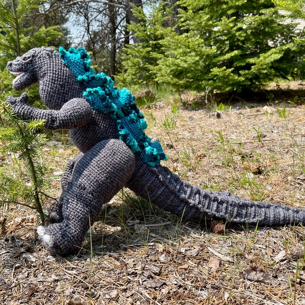 Crochet Giant Godzilla _ Godzilla Monsterverse _ PDF English Crochet Pattern of Godzilla - Etsy