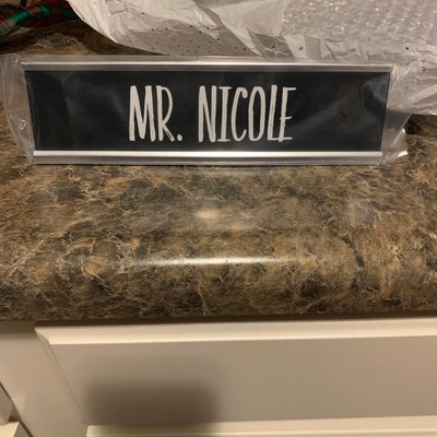 Trendy Teacher Desk Plate Custom Classroom Decor - Etsy