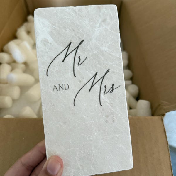 Daylight Marble and Acrylic Table Numbers | Wedding Signs | Event Signs ...