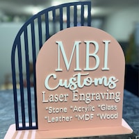 Arch Sign Slats SVG Wedding Template, Social Media Sign, Half Double ...