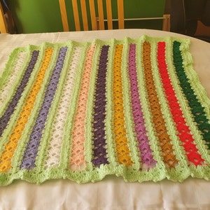 Blocks & Stripes Square Crochet PATTERN PDF Patchwork | Etsy